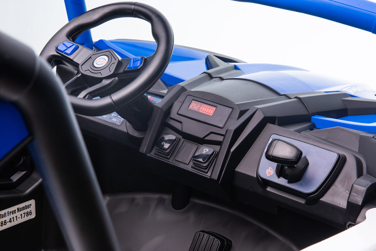 Best Ride On Cars Thunder UTV 24V Blue Upgraded Battery and Motor